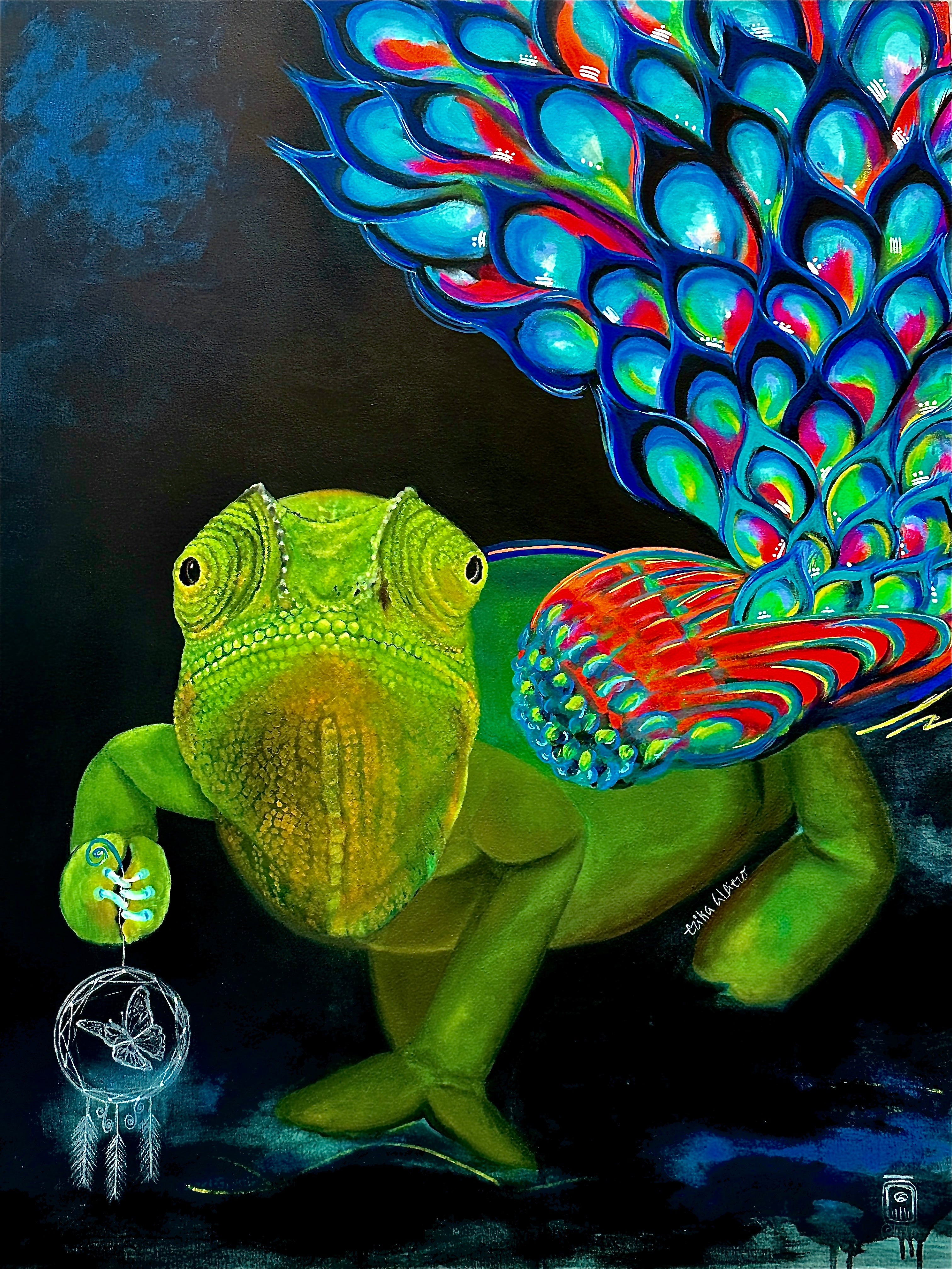 Bailando En La Iguana Azul Imagen De Una Iguana Bailando